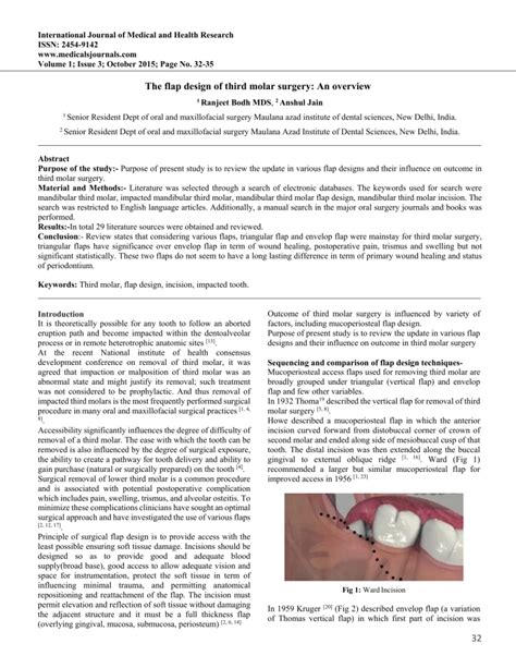 Third Molar Flap Design An Overview