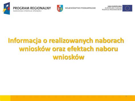 PPT Regionalny Program Operacyjny Województwa Podkarpackiego na lata