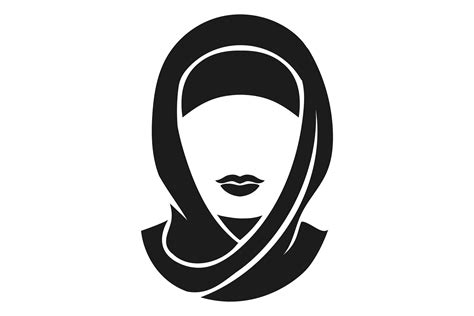 Arabic Woman Head In Traditional Hijab C Graphic By Vectortatu