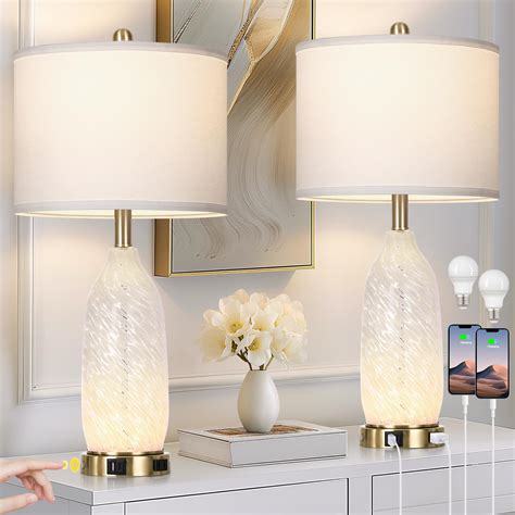 Clear Glass Table Lamps Fawsley Clear Glass And Gold Table Lamp With