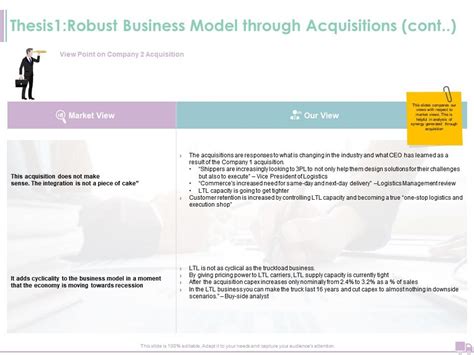 Thesis1 Robust Business Model Through Acquisitions Cont Ppt Powerpoint