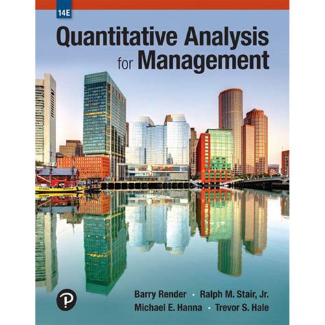 Quantitative Analysis for Management (14th Edition) Barry Render, Ralph M. Stair | 9780137864966