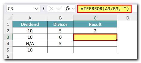 How To Use Iferror Function In Excel