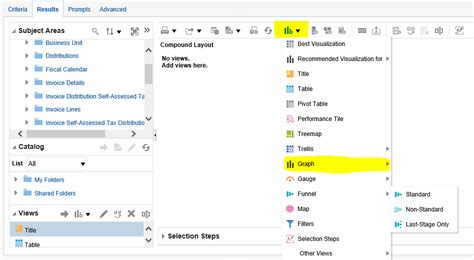 Oracle Applications Blog How To Create Graphs In The Otbi Report