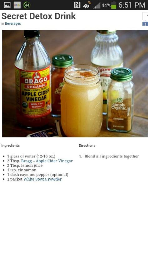 Braggs Apple Cider Vinegar Drink Detox Diets Cntoday