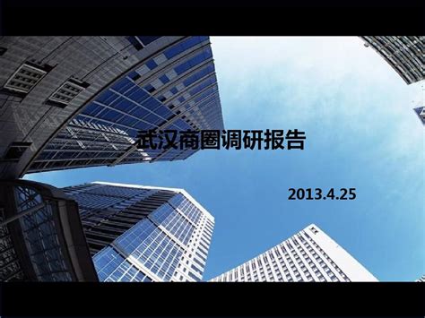 武汉商圈调研终稿2013528word文档在线阅读与下载无忧文档