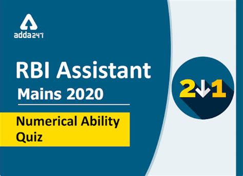 RBI Assistant Quantitative Aptitude Daily Mock 22nd March