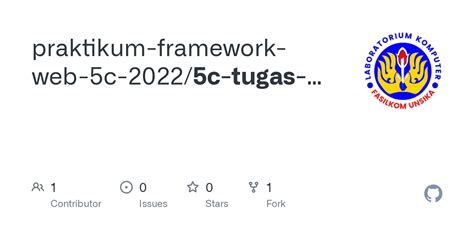 github praktikum framework web 5c 2022 5c tugas 2 alif karimullah