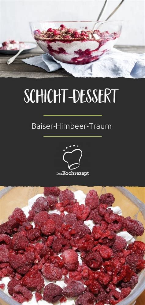 Baiser Himbeer Schicht Dessert DasKochrezept De Kochrezepte