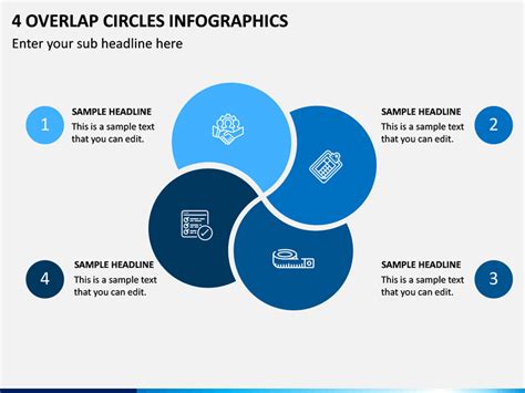 PowerPoint 4 Overlap Circles Infographics