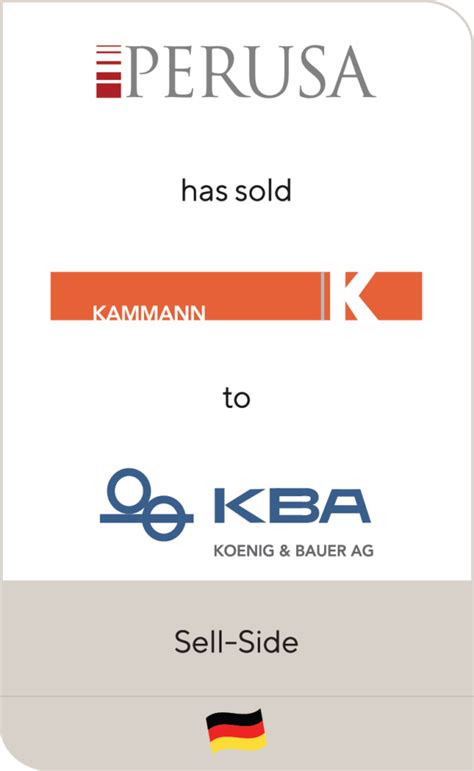 Perusa Has Sold Kammann To Koenig And Bauer Lincoln International Llc