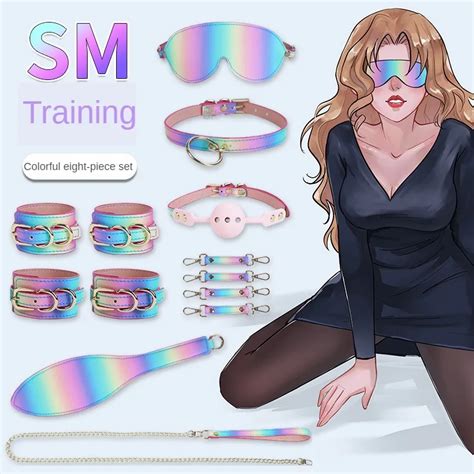 SM Set Adult Sexual And Fun Products Bed Straps Hand Clapping Foot Cuffs Props Binding And