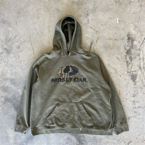 Mossy Oak Camo Hoodie Olive Green Depop