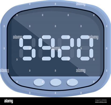 Step Device Icon Cartoon Vector Sport App Tracker Health Stock Vector