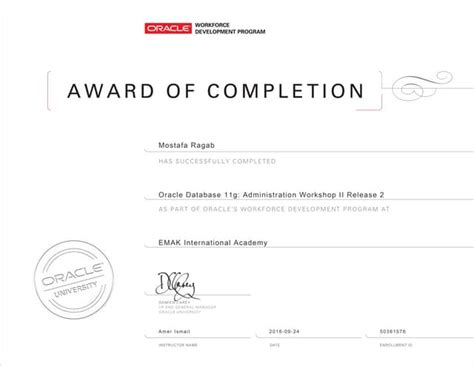 My Dba Certificate Ppt