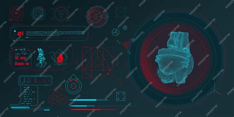 Premium Vector Vector Data Elements For Scifi Interface Infographics