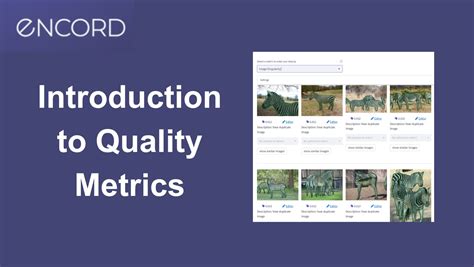Introduction To Quality Metrics Encord