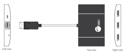 Triple K DisplayPort To DisplayPort MST Hub Splitter