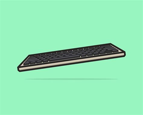 Teclado De Pc Negro Vectorial El Teclado Es Una Herramienta Muy útil