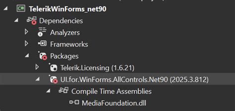 No License Found For Telerik Ui For Winforms In Ui For Winforms