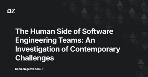 the human side of software engineering teams an investigation of