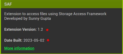 saf app inventor implementation of storage access framework 356 by