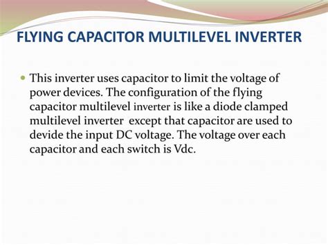 Flying Capacitor Multi Level Inverter PPT