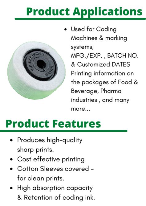 Batch Coding Ink Rolls