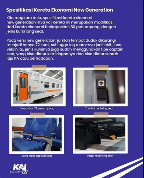 Kereta Ekonomi New Generation Serasa Kereta Kelas Eksekutif Informasi
