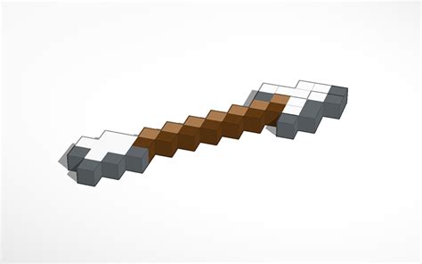 3d Design Minecraft Arrow Tinkercad