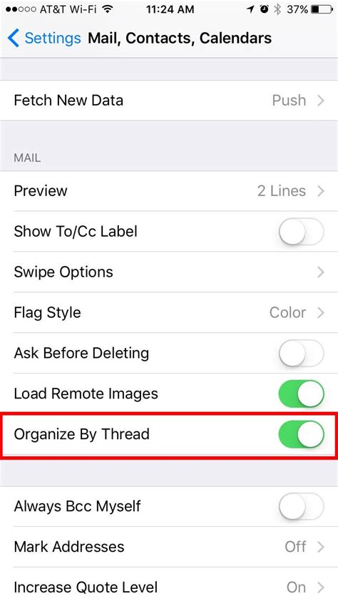 How Do I Disable The Threaded Message Feature