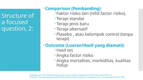 Konsep Formulasi Pico Patient Intervention Control Outcome Pptx