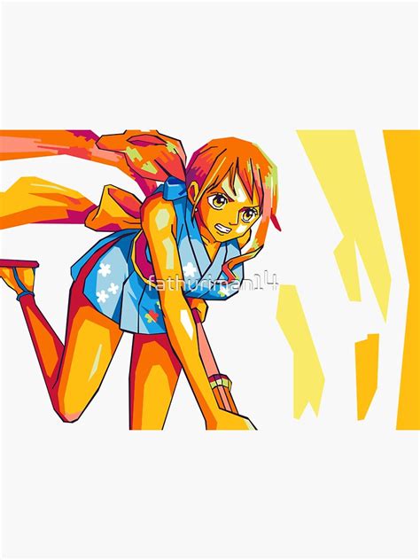 Awseme Nami Wano One Piece On Wpap Art Sticker For Sale By