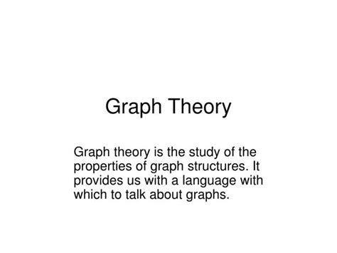PPT Graph Theory PowerPoint Presentation Free Download ID 6394294