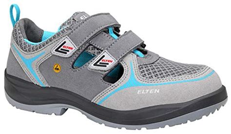Elten Mila Easy Esd S1 Damen Sicherheitssandale Mit Stahlkappe Grau