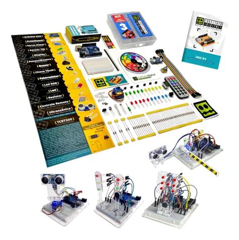 kit uno r3 projetos para arduino iniciante 3 completo parcelamento