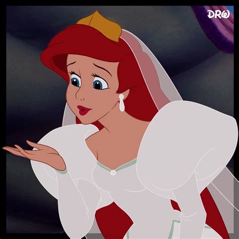 Ariel Wedding Dress Update By Disneyrebelworks On Deviantart
