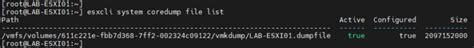 No Coredump Target Has Been Configured Vmware Warning