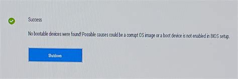 ‎precision 5560 Mobile Workstation No Bootable Devices Were Found