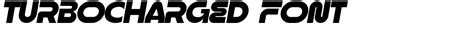 Turbocharged Font