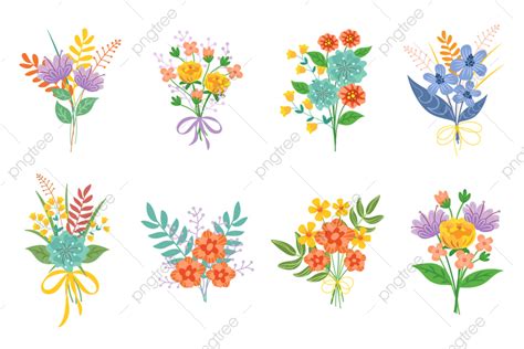 鮮花套裝圖案素材 Png和向量圖 透明背景圖片 免費下载 Pngtree