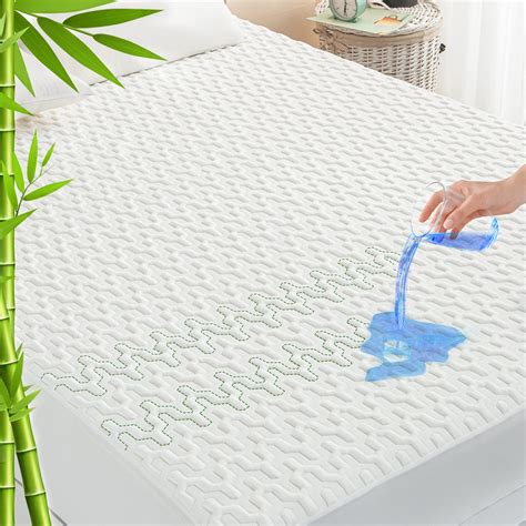 Grt Waterproof Rayon Bamboo Mattress Protector Full Size