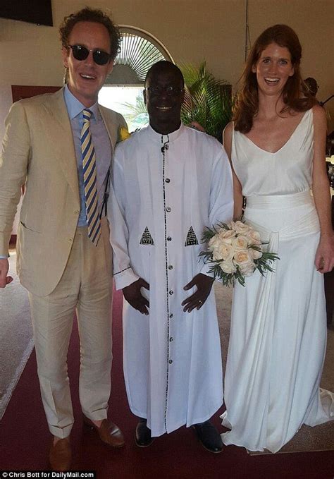 Tom Skippy Inskip With Pastor Conrad Thomas Who Officiated At The