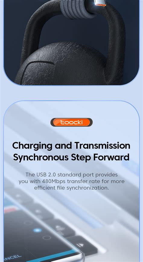 Toocki W Transparent Type C To Type C Cable Pd Qc Fast Charger Usb C To Usb C Display