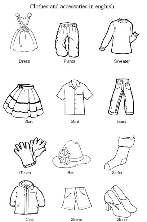 Educação Infantil Atividades Para O Maternal Roupas E Acessórios Em
