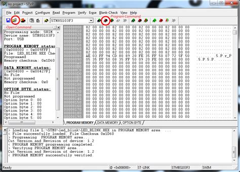 Programming Stm8 Mcu Using St Link V2 Stm8 Tutorials Digital Wizard
