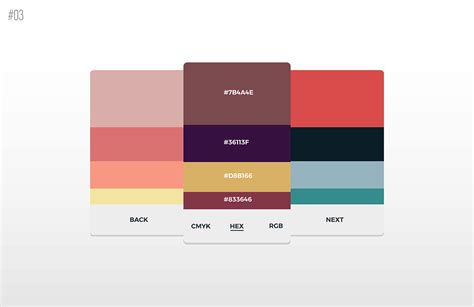ui ux web color palette design 03 on behance