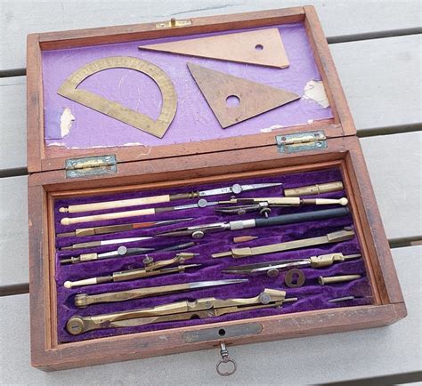 Dry Card Compass Metal Bronze Wood Auction Online Catawiki