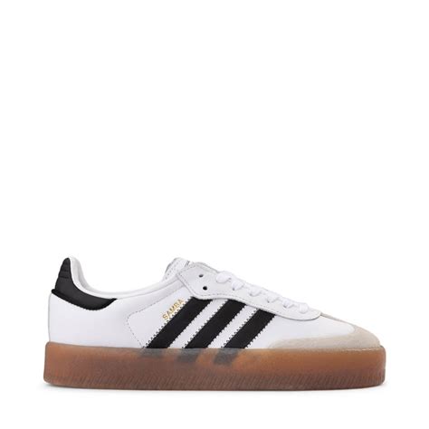 Womens Adidas Sambae Athletic Shoe White Core Black Gold Metallic