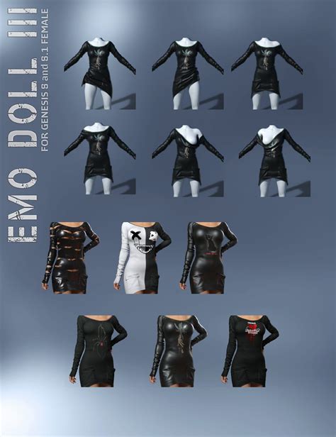 Dforce Emo Doll Iii For Genesis 8 And 81f Daz 3d